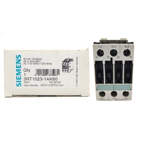 1PC NEW FOR Siemens 3RT1023-1AK61 120V 9A contactor replacement | eBay