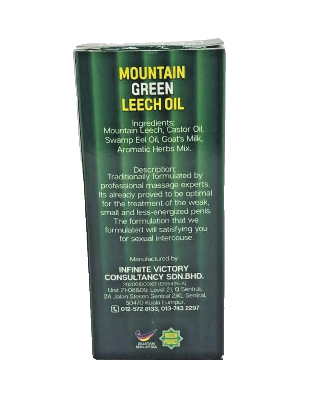 100% Original Organic Mountain Green Leech Oil For Men - Free And Fast ...