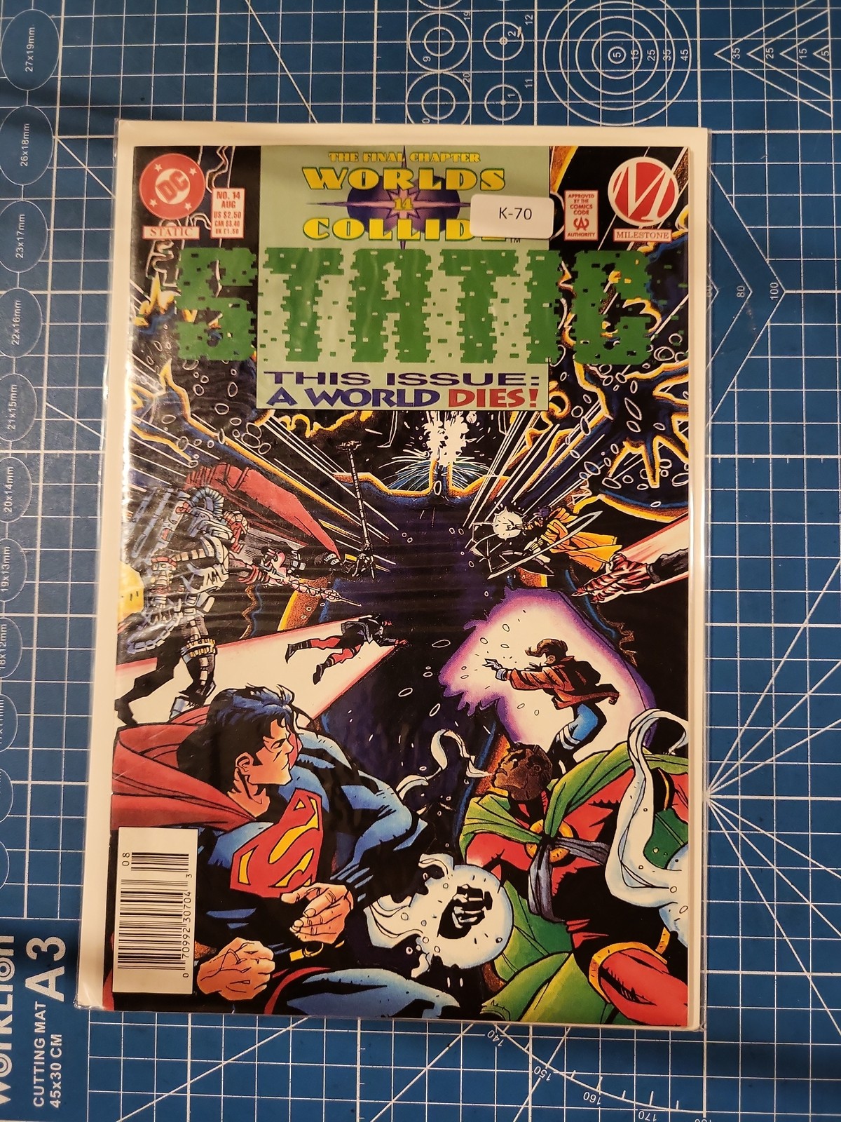 STATIC #14 7.0+ NEWSSTAND MILESTONE COMIC BOOK K-70 | eBay