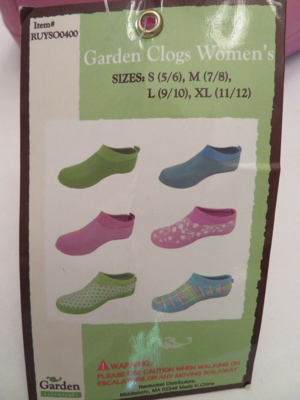 Ladies Pink Garden Clogs Solid Foot Cover Size S (5/6) NWT | eBay