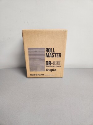 Duplo DR-635 200 Masters x2 Rolls For Duplo Digital Thermal paper ...
