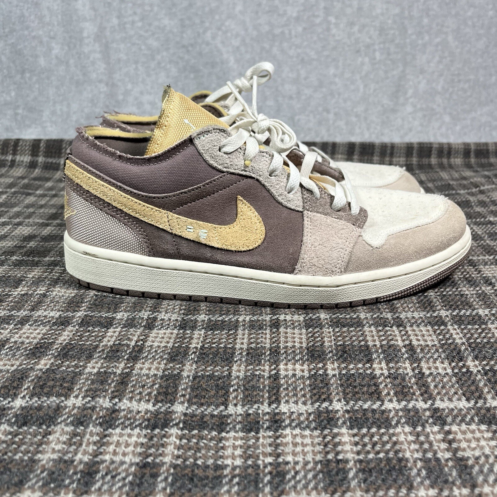 Nike Air Jordan 1 Low SE Craft Inside Out Shoes Taupe… - Gem