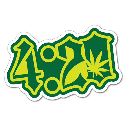 4:20 Marijuana Weed Sticker Decal Funny Vinyl Car Bumper #5170EN | eBay