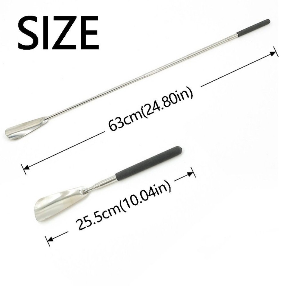 Stainless Steel Telescopic Shoehorn Long Handle Shoehorn Household ...
