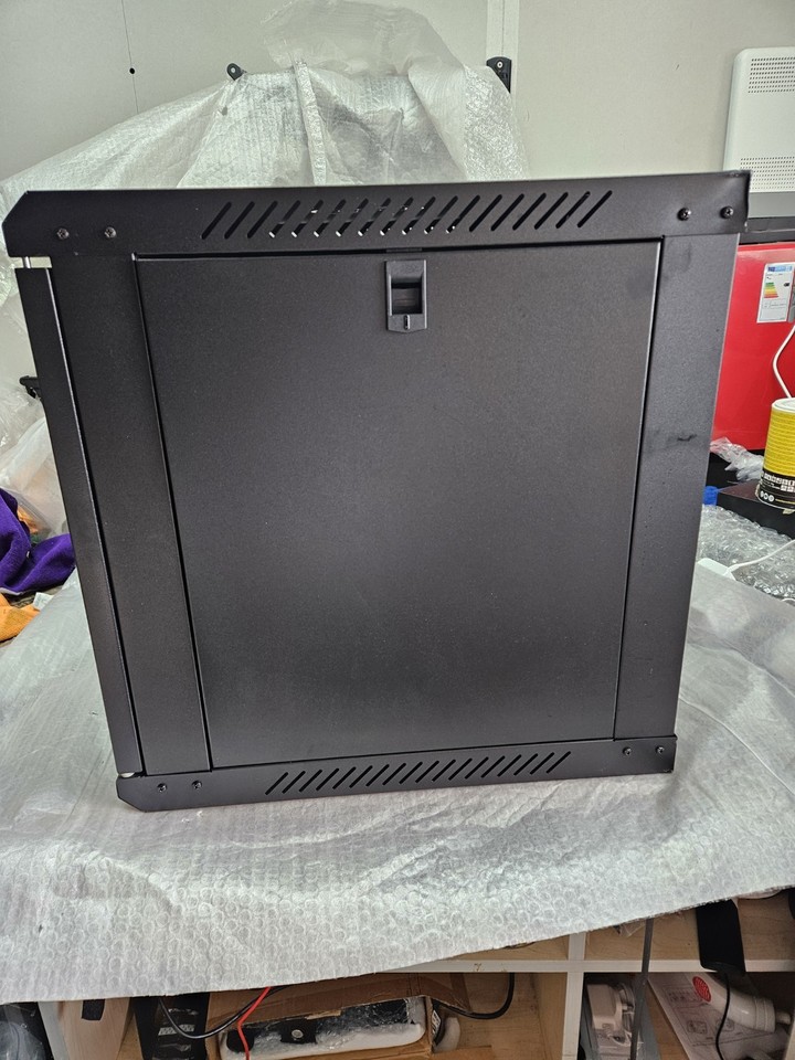 9U 19" 550MM Network Cabinet Data Comms Wall Rack for Patch Panel, With ...