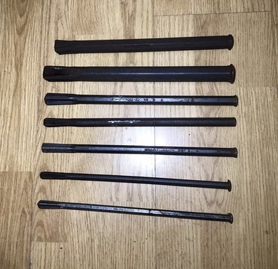 Set 7 Vintage STAR DRILL CHISEL Masonry Concrete Stone Mason Diamond ...