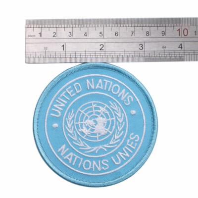 UN UNITED NATIONS NATIONS UNIES BADGE BLUE MILITARY PATCH EMBROIDERY | eBay
