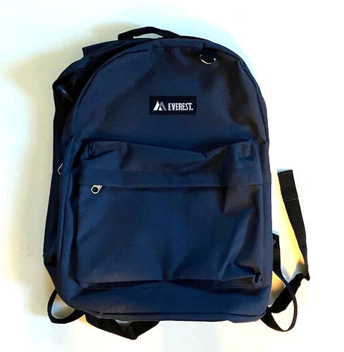 Everest Classic Backpack, Dk. Blue/Black, School Student Backpack | eBay