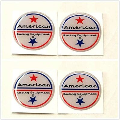 4x AMERICAN RACING EQUIPMENT EMBLEM LOGO WHEEL RIM HUB CENTER CAP ...