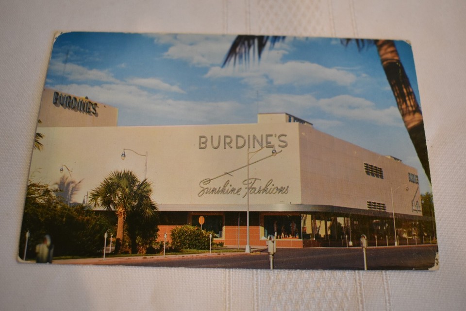 Burdine's Miami Beach Florida Advertising Postcard Havana Color ...