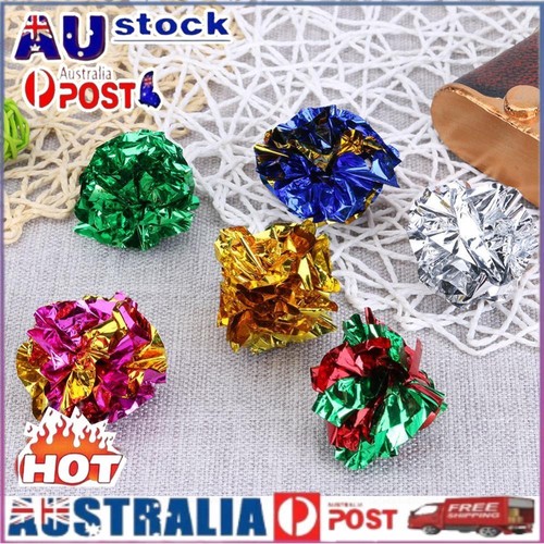 Tin Paper Toy Crinkle Balls for Cat Kitten Playing Interactive Pets ...