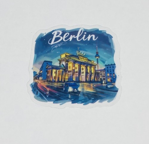 Berlin Germany Transparent Sticker Travel City Art Decal Vinyl Souvenir ...