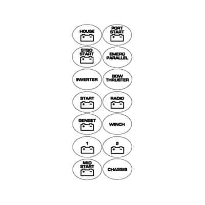 BEP Battery Swith Labels for 701 Contour Battery Master Switch #713 | eBay