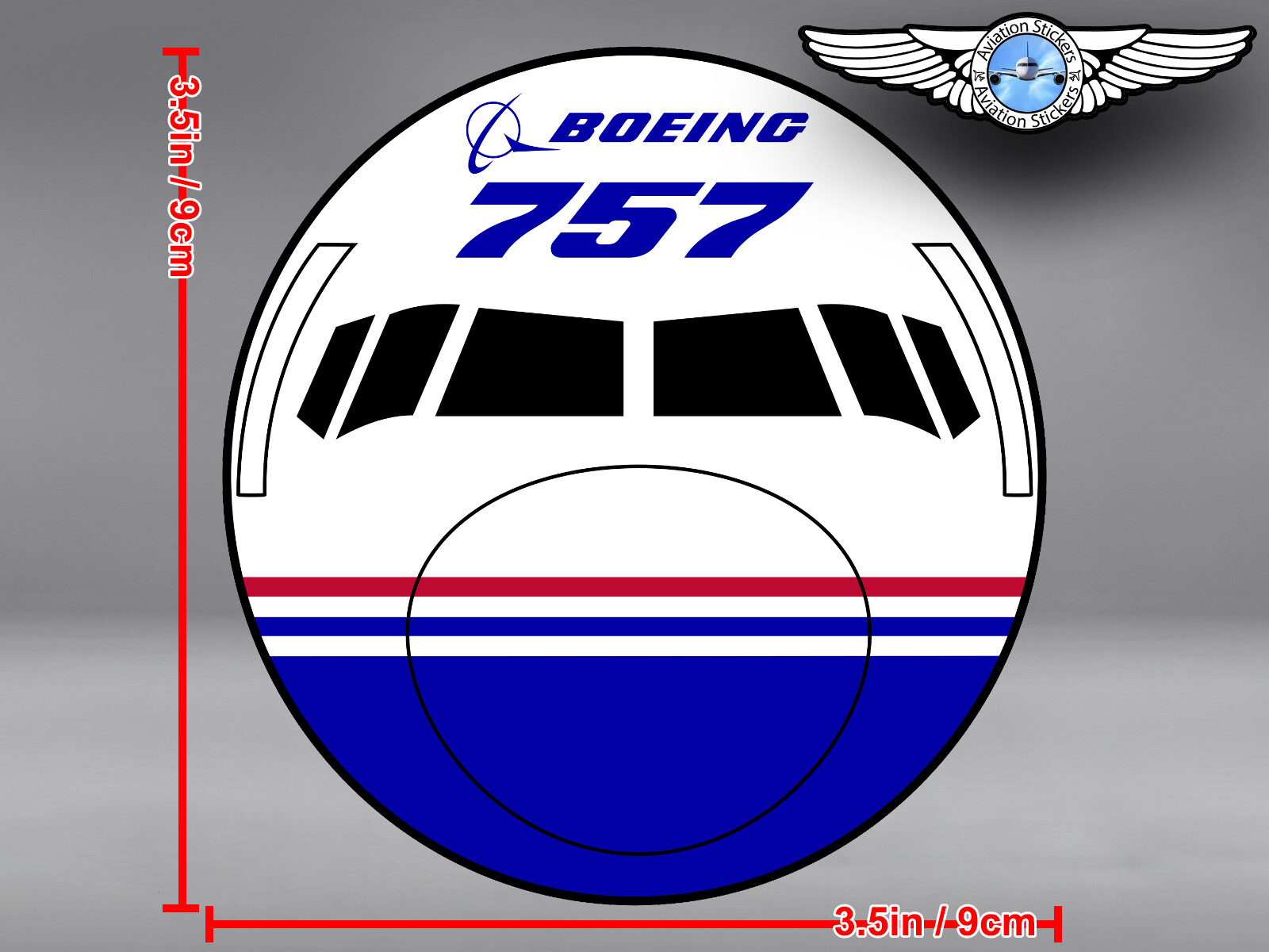 BOEING 757 B757 FRONT VIEW DECAL / STICKER | eBay