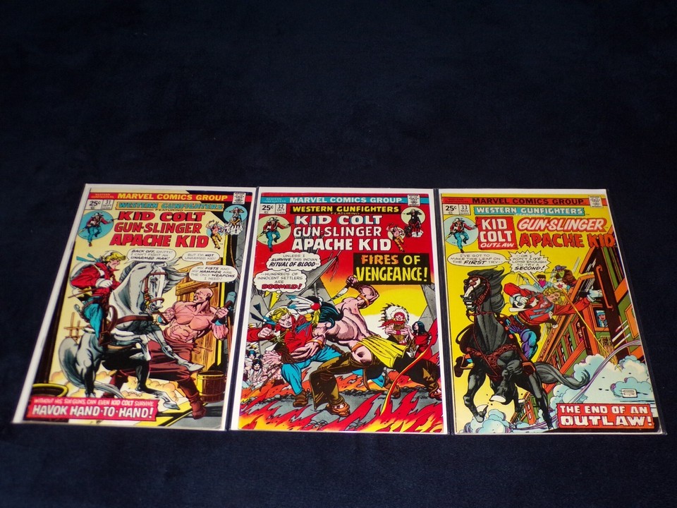 WESTERN GUNFIGHTERS 1 - 33 1970 LOT GHOST RIDER GUNHAWK MARVEL COMPLETE ...