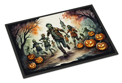 Zombies Spooky Halloween Indoor or Outdoor Mat 18x27 DAC2290MAT | eBay
