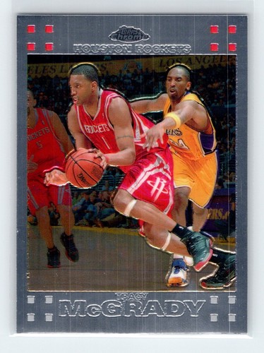 2007 Topps Chrome Tracy Mcgrady #101 Kobe Bryant Guarding Houston ...