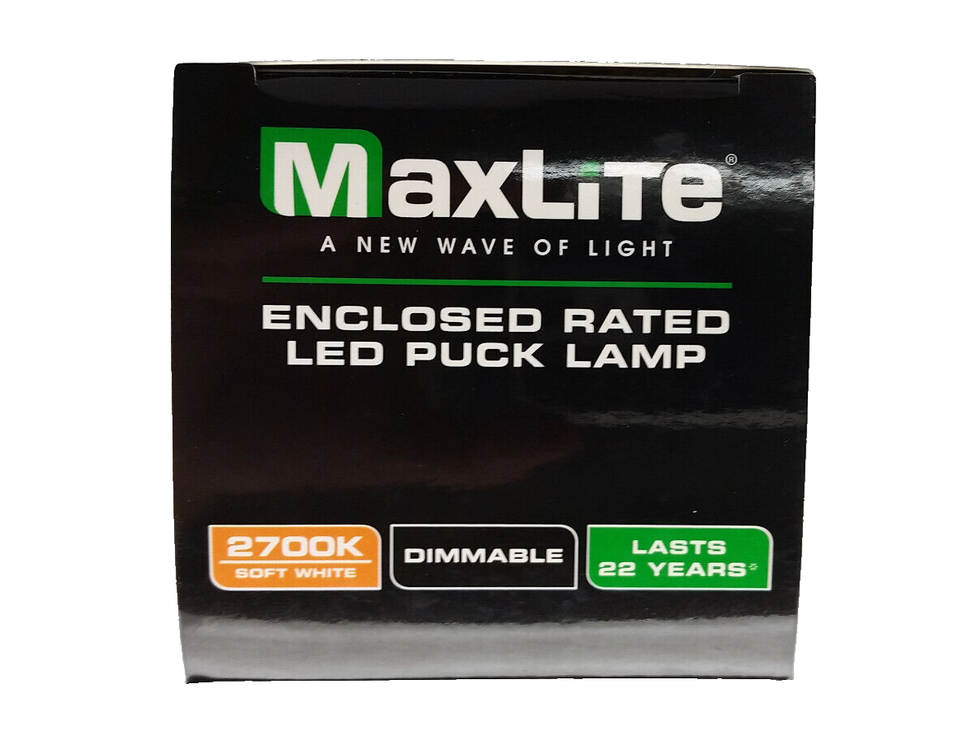Maxlite 10W (60W Equal) GU24 2700K LED Puck Light Bulb replaces TCP ...