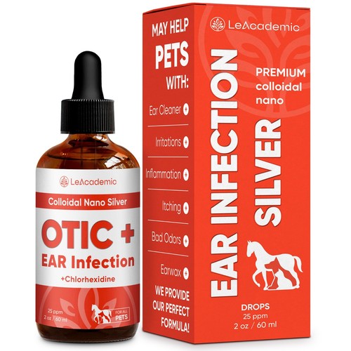 OTIC+ Dog Ear Infection Drops | Nano Silver & Chlorhexidine | 2 Oz | eBay