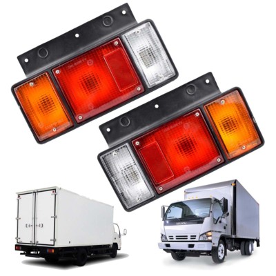 Pair Rear Tail Light Lamp For Isuzu NPR ELF NPR NKR NHR NLR Truck ...