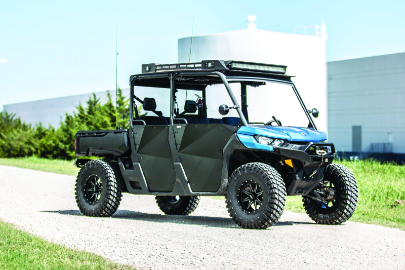 Can-Am Defender HD9 Crew Max Half Door Kit Steel Framed Aluminum Skin ...