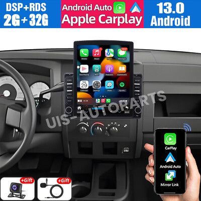 For Dodge Dakota 2005-2011 Android 13 Apple Carplay Car Radio Stereo ...