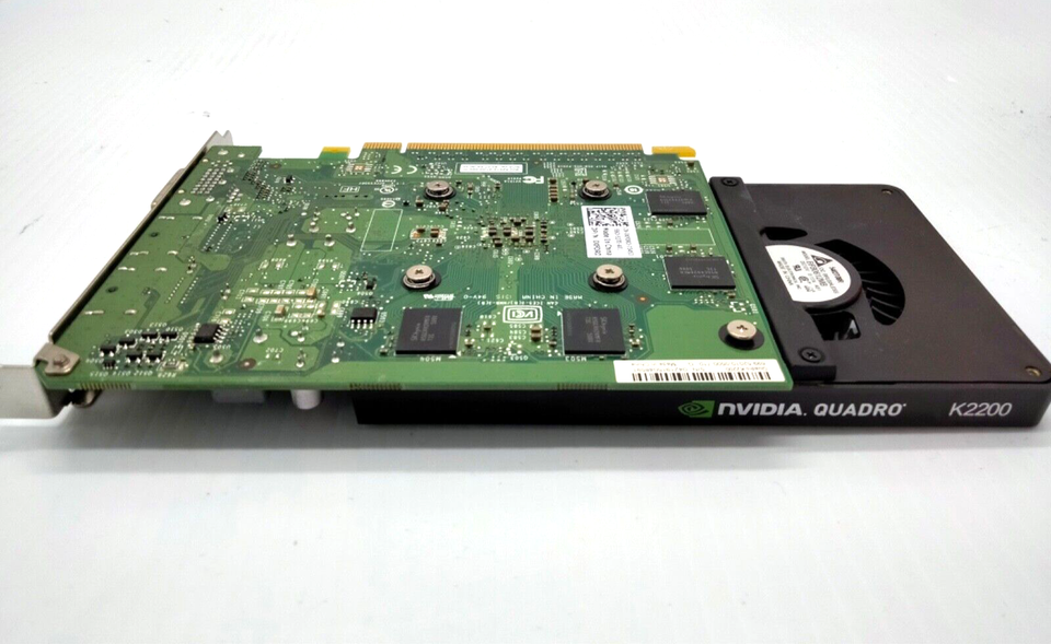 NVIDIA Quadro K2200 4GB GDDR5 Video Graphics Card 2x DisplayPort 1x DVI ...
