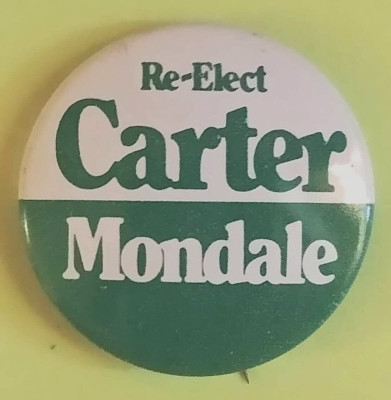 CARTER - MONDALE 1980 Jimmy Carter Democratic Presidential re-election ...