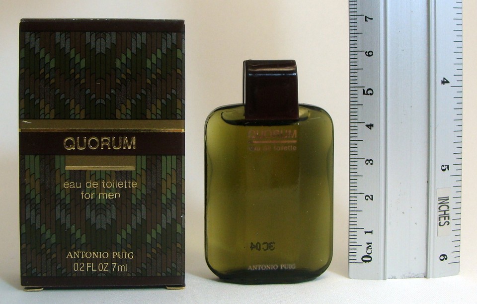 QUORUM EAU DE TOILETTE FOR MEN 7 ml. 0.20 fl.oz. mini perfume NEW IN ...