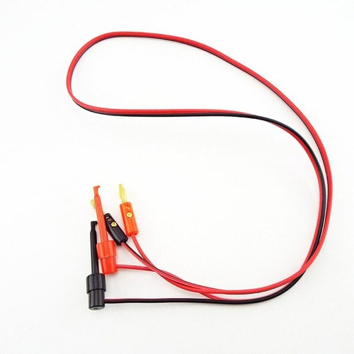4mm Banana Plug to Test Hook Clip Probe Cable Lead 1M(3.3Ft) Multimeter ...