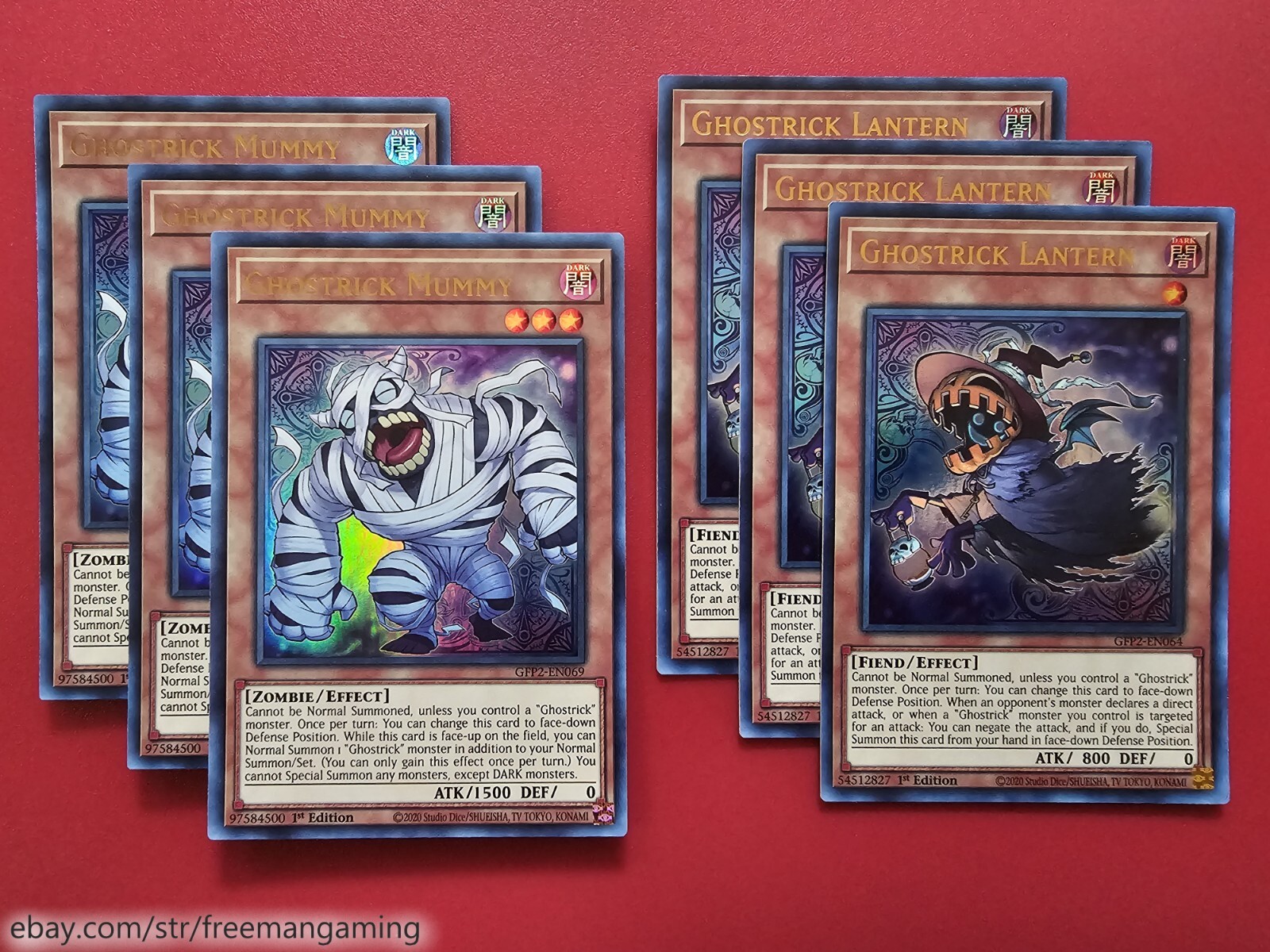 Yugioh Ghostrick Deck 45 Cards Alucard Jiangshi Complete Budget ...