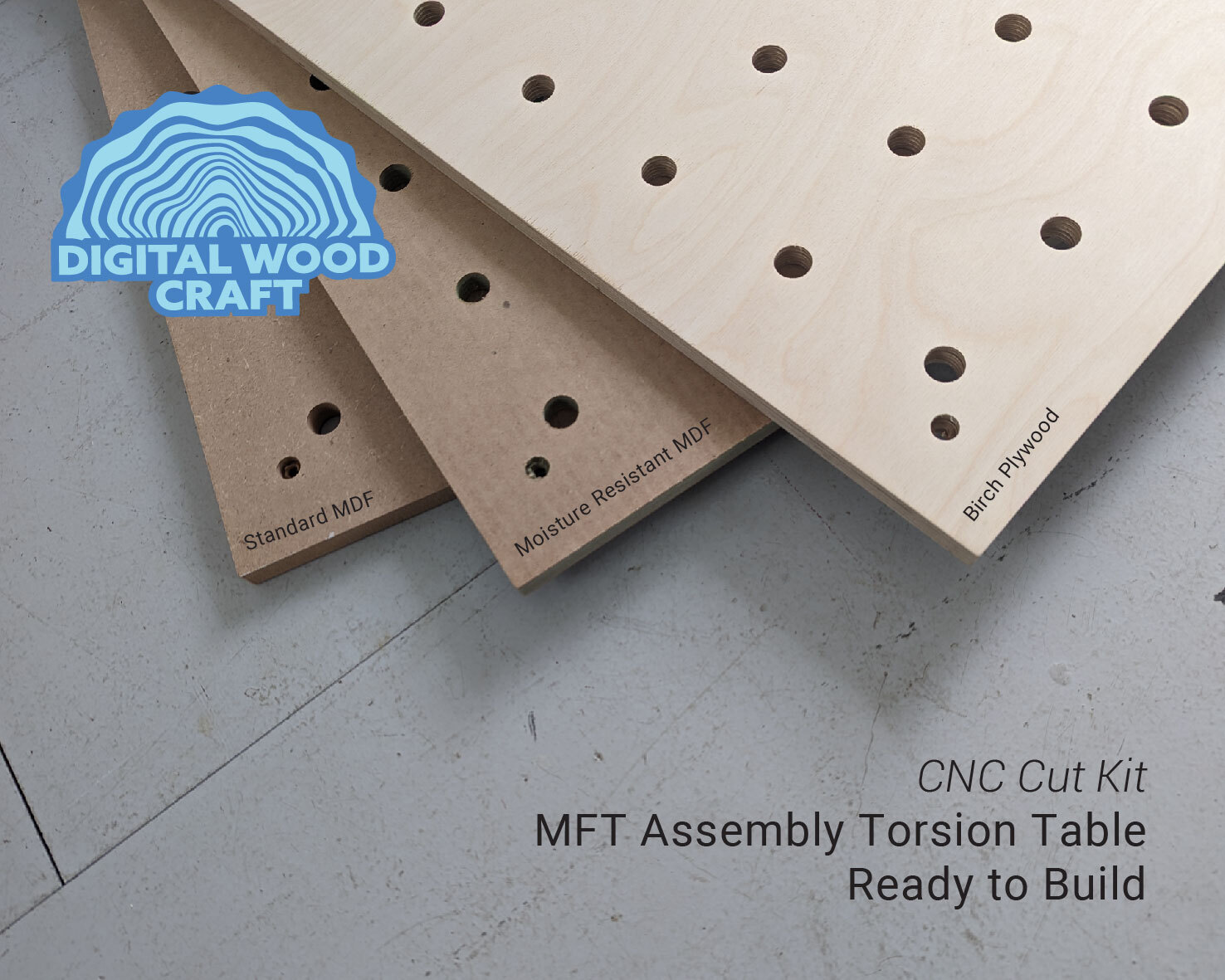 MFT Torsion Box Assembly Table Wood Work Bench Kit 1190x800mm MDF ...