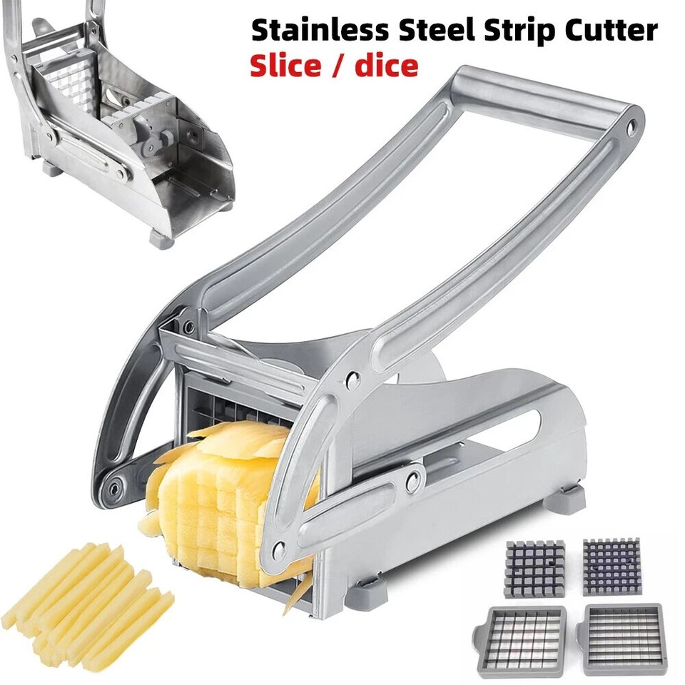 Heavy Duty Stainless Steel French Fry Cutter with Suction Feet for ...