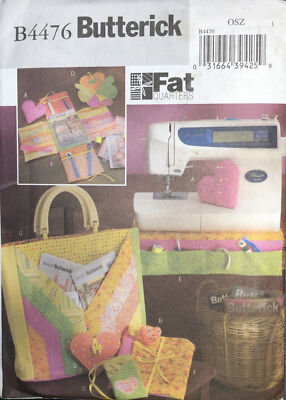 Butterick B4476 Sewing Pattern Organizers Fat Quarters Sewing ...