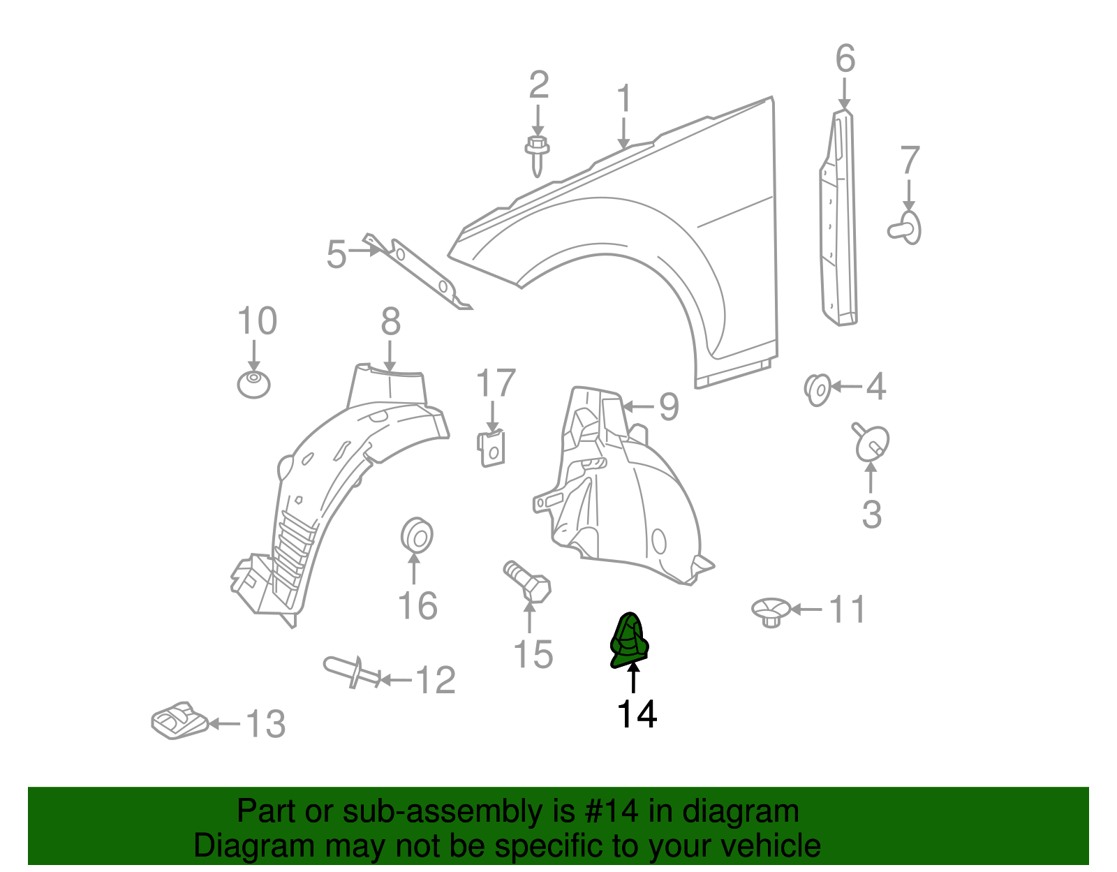 Mercedes-Benz 0029880542 Genuine OEM Fender Liner Fastener for sale ...
