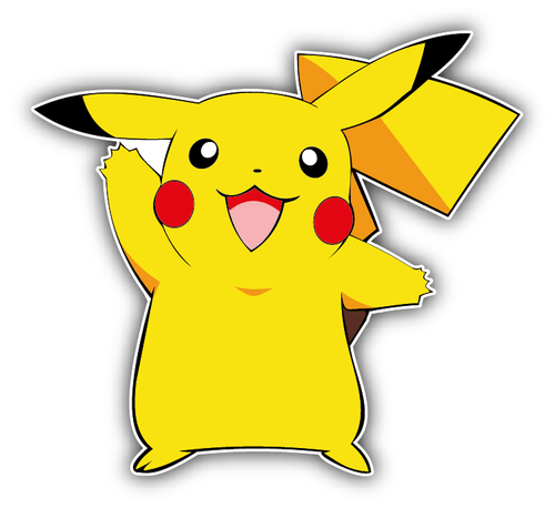 Pokemon Pikachu Cartoon Car Bumper Sticker Decal 4'' x 5'' | eBay