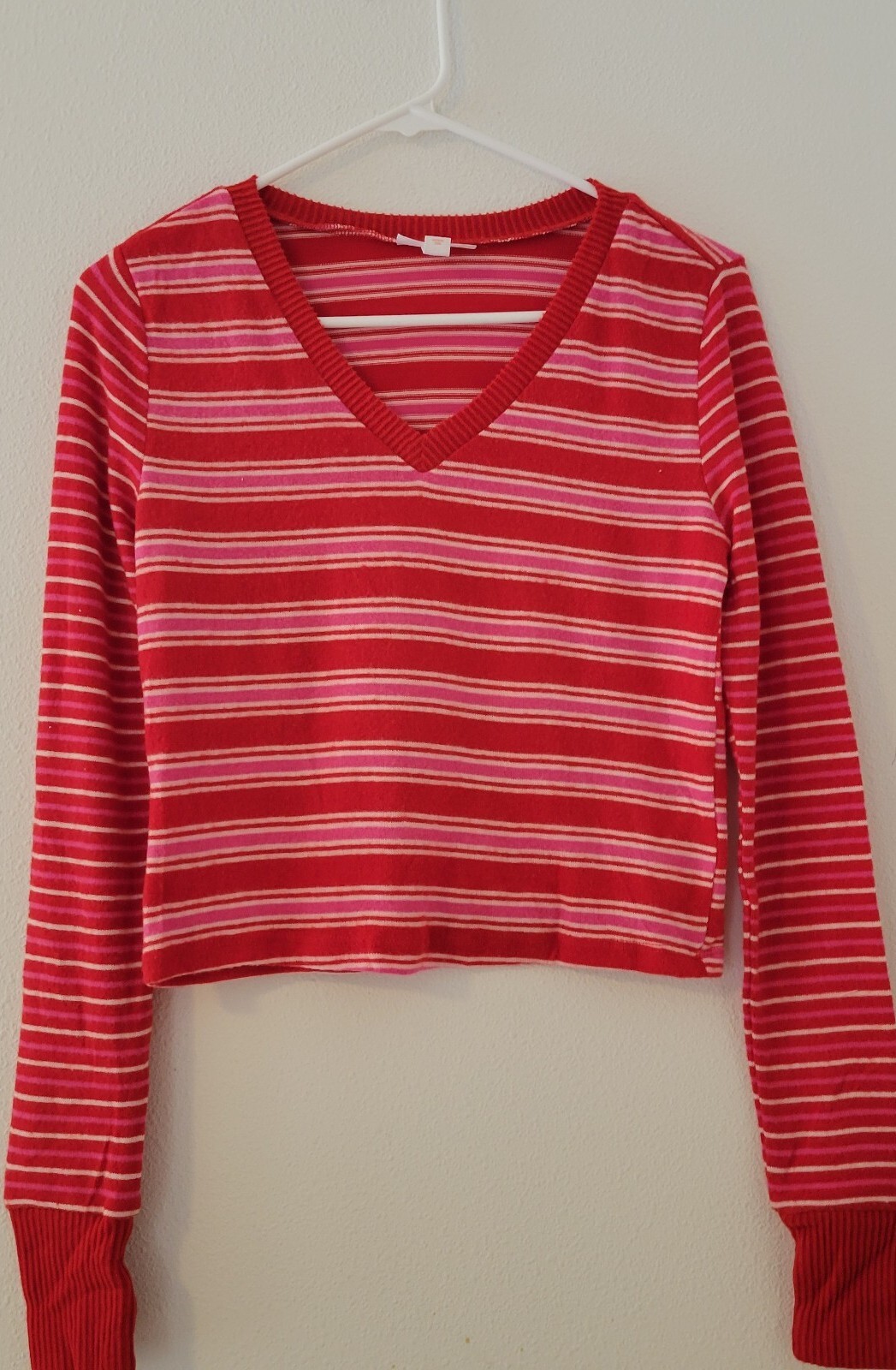 Colsie Women's 3pc Socks and Pajama Set XS Red Striped Shorts & Top New ...