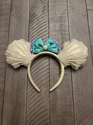 Disney Parks Baublebar Ariel Pearl Shell Minnie Ears Little Mermaid ...
