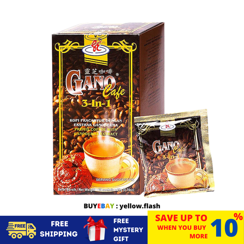 1 Boxes x 20's Gano Excel Cafe 3 in 1 Coffee Ganoderma Reishi (FREE ...