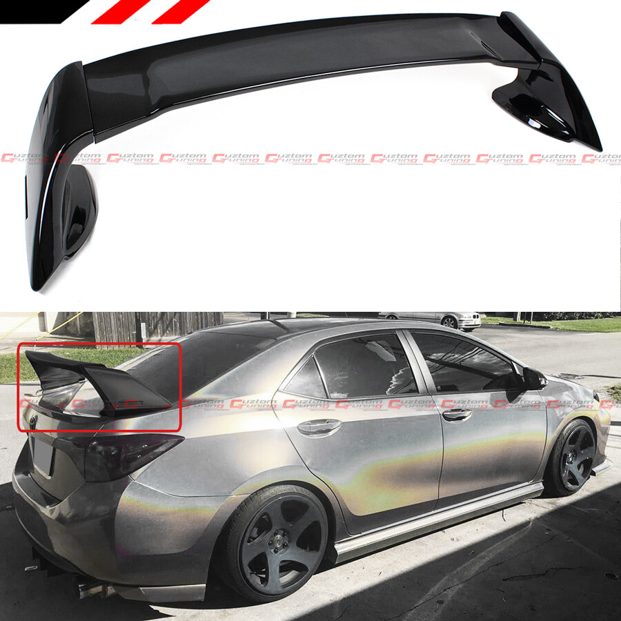 FOR 2014-2019 TOYOTA COROLLA M STYLE GLOSS BLACK JDM STAND UP TRUNK ...