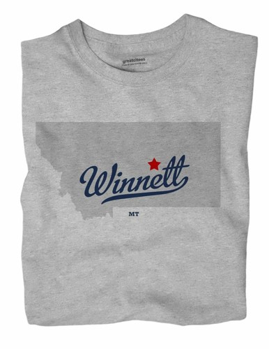 Winnett Montana MT Mont T-Shirt MAP | eBay