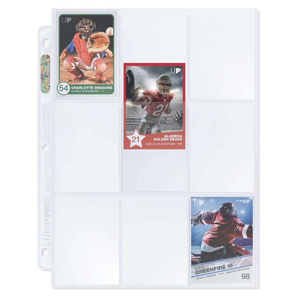 Ultra Pro 9 Pocket Trading Card Pages – Platinum Series (100 Pages ...
