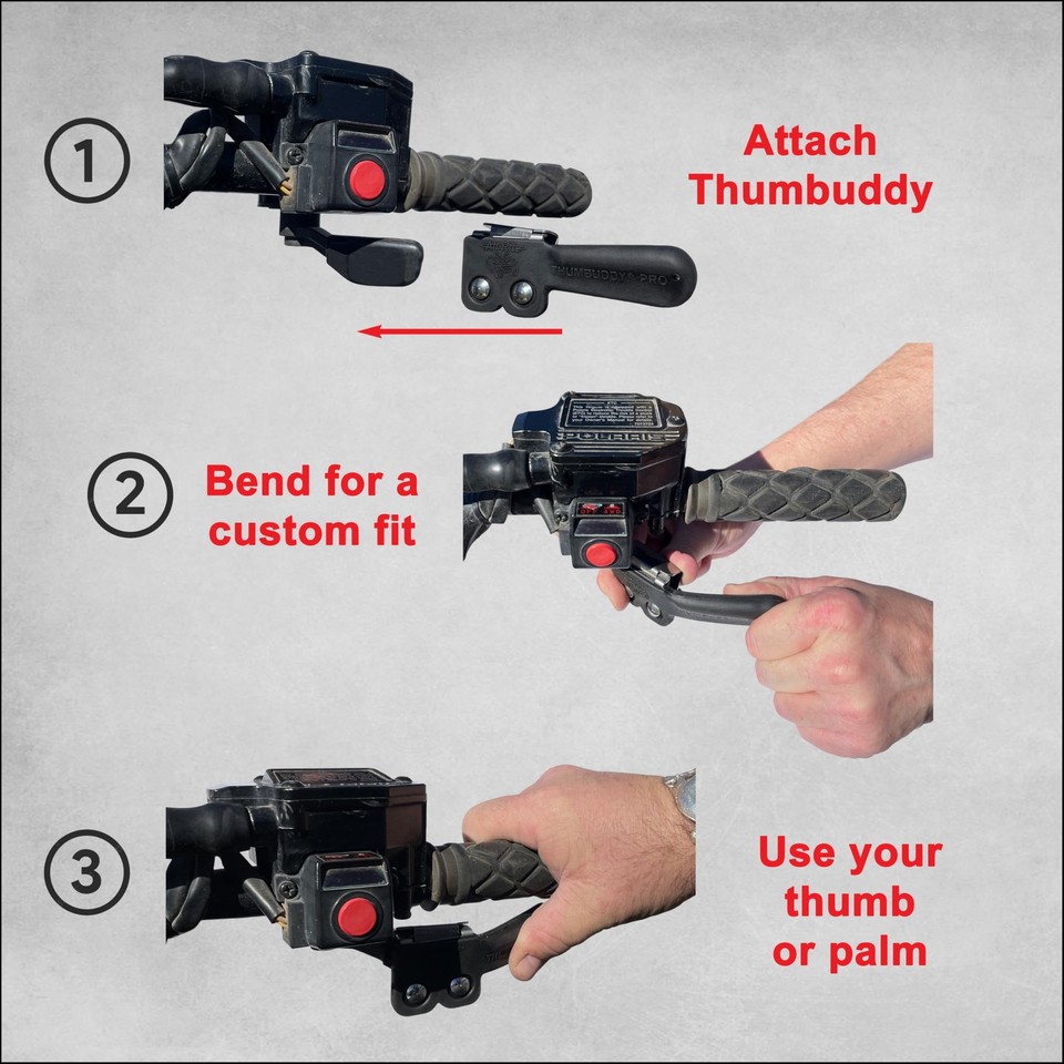 Thumbuddy Pro ATV Throttle Extender - Model TB2 black | eBay