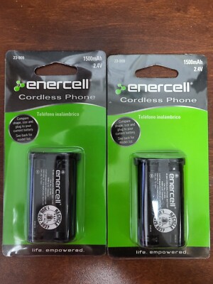 2 Pack Enercell 2.4V 1500mAh Ni-MH Cordless Phone Battery For Panasonic ...