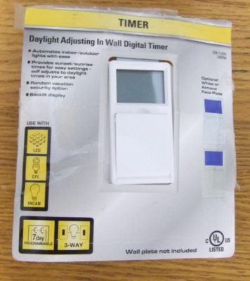 Outdoor In Wall Digital Timer