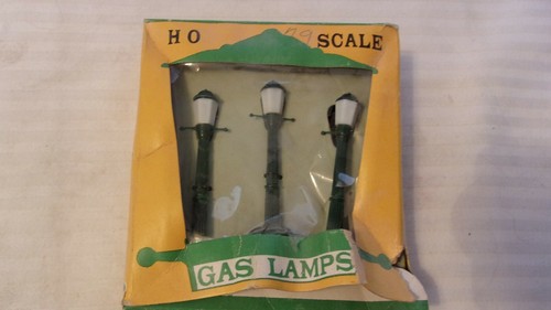 HO Scale GHC Set of 3, Green Lighted Gas Lamps, 2.5" Tall from Japan | eBay