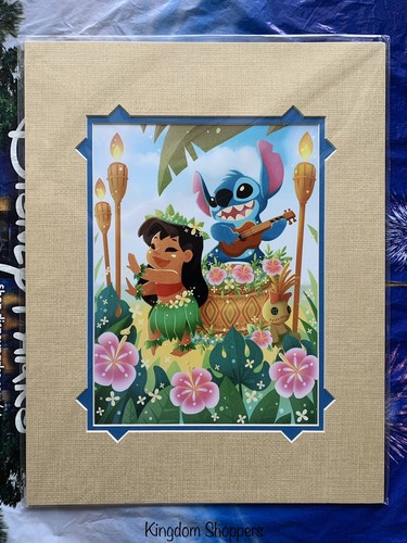 2020 Disney Parks June Kim Deluxe Matte Print Lilo & Stitch Hula Time ...