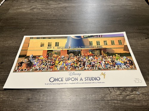 DISNEY 100 Once Upon A Studio Lithograph Animation Photo Characters ...