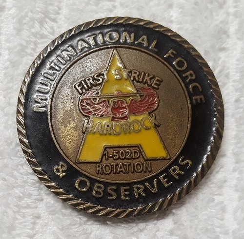 AUTHENTIC 101st 1-502D FIRST STRIKE MULTINATIONAL OBSERVERS RARE ...