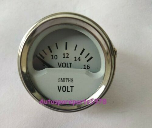 Smiths Ancillary Battery Voltmeter Volt Gauge Chrome Rim 52mm 2" WC | eBay